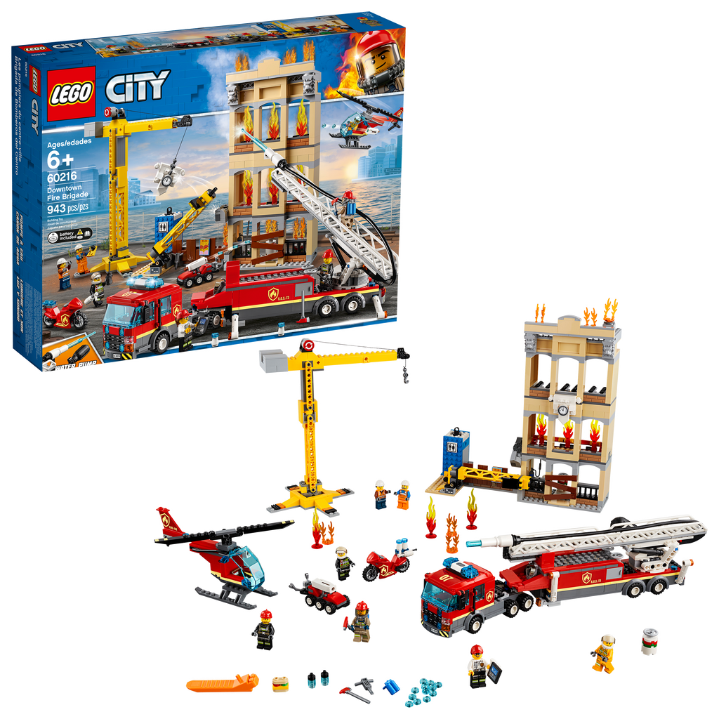 60216 Downtown Fire Brigade (Slight Box Damage) – Bricks and Minifigs ...