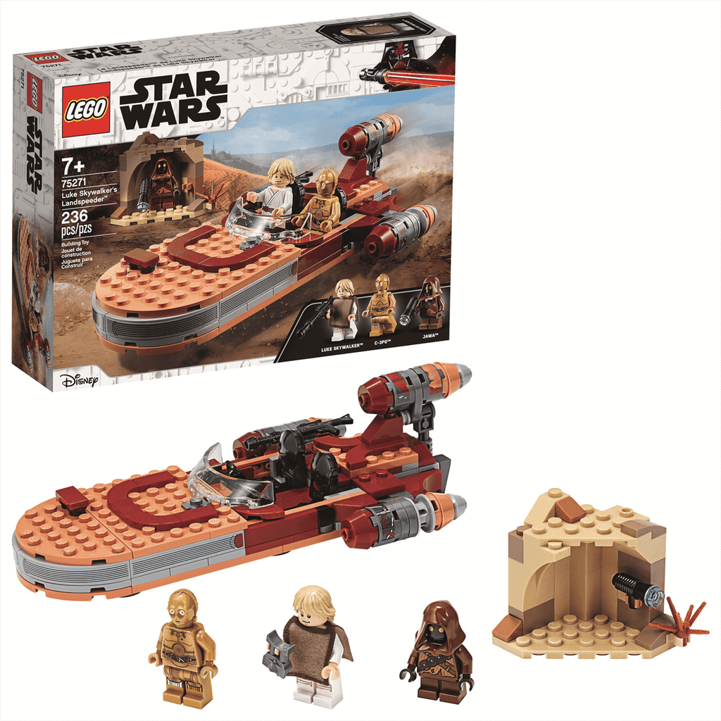 LEGO Star Wars 75271 Luke Skywalker's Landspeeder, Retired, Certified ...