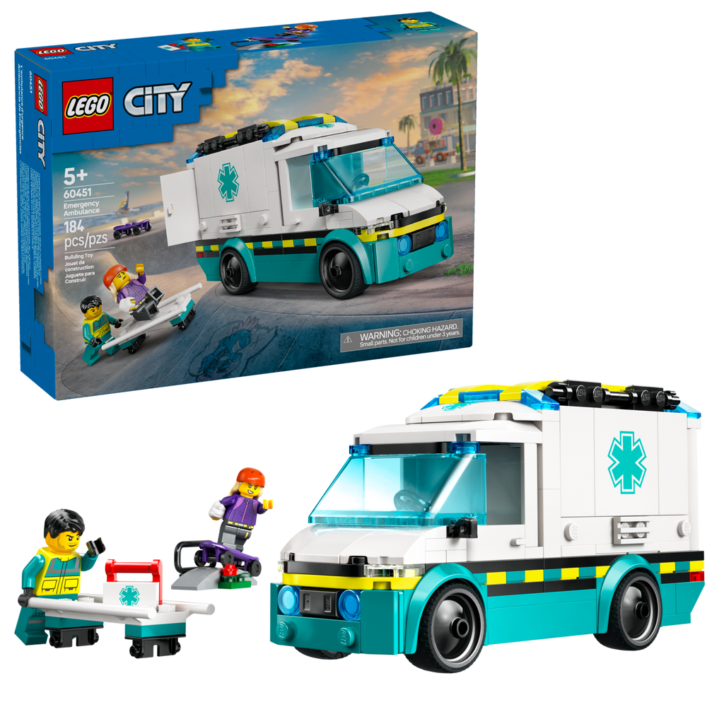 60451 LEGO® Emergency Ambulance – Bricks and Minifigs Huntsville AL