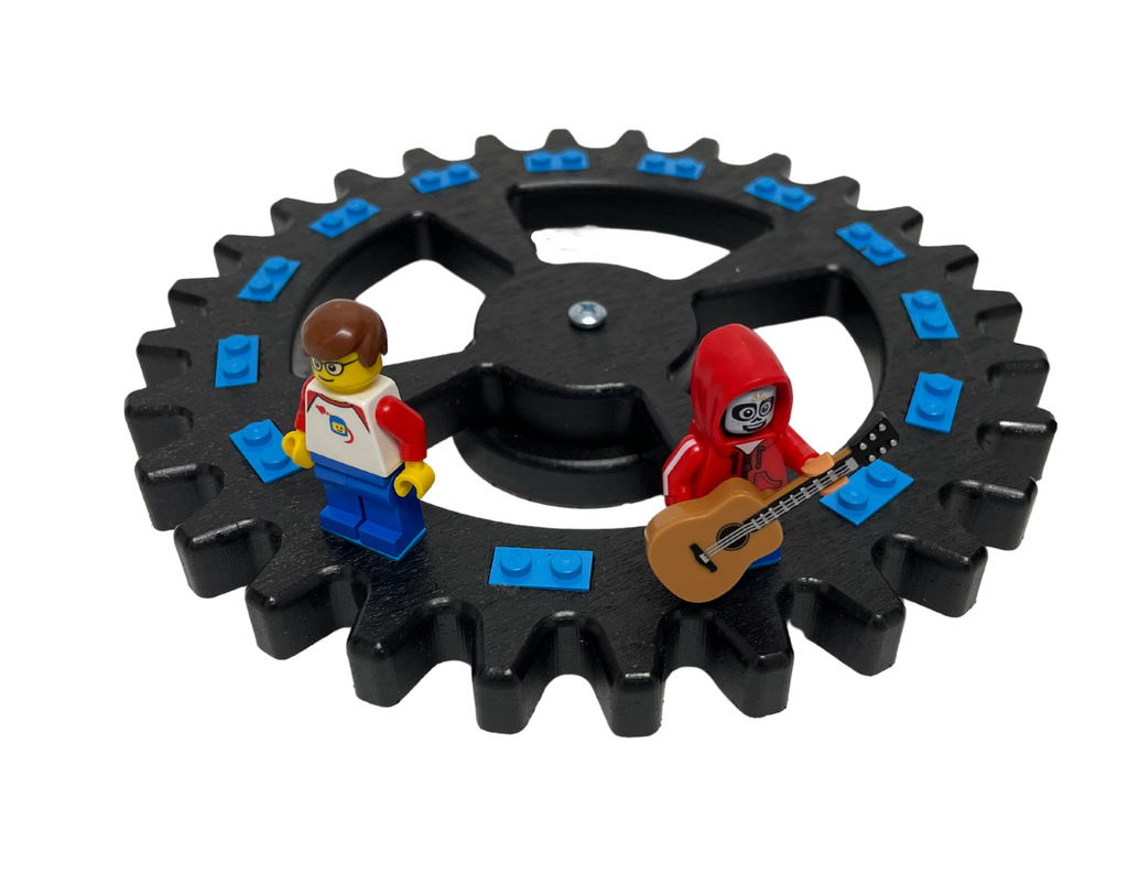Large Single Gear Display Stand with Magenta Bricks – Bricks and ...