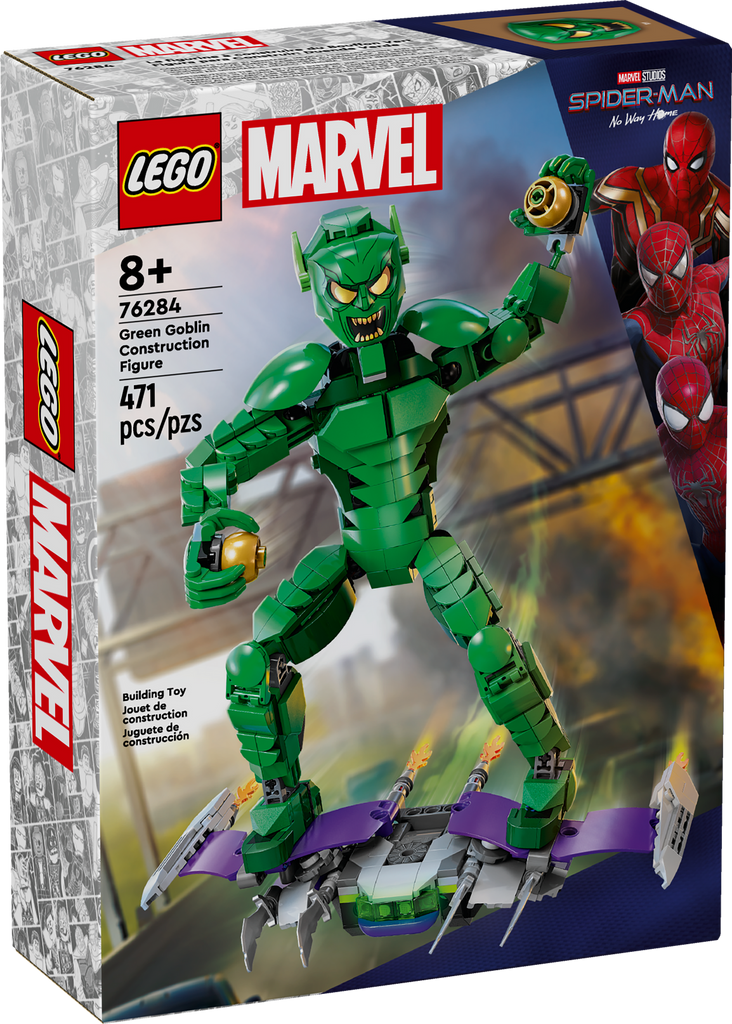 Marvel Green Goblin Construction Figure LEGO 76284 NIB – Bricks and ...