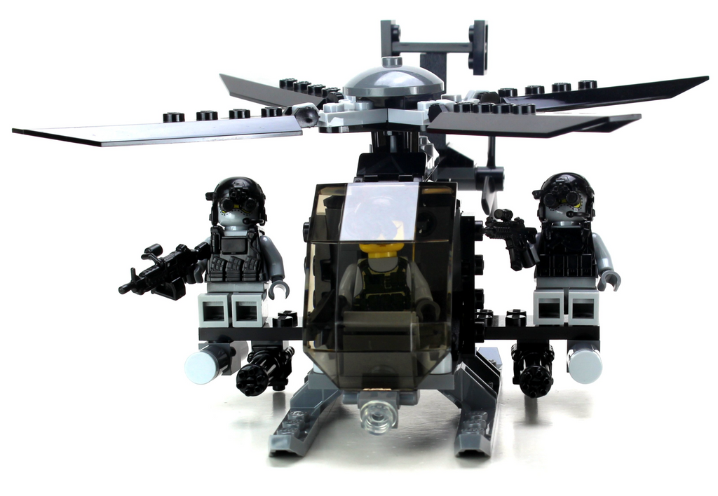 Army AH-6 Little Bird Helicopter with 3 Minifigures – Bricks and ...