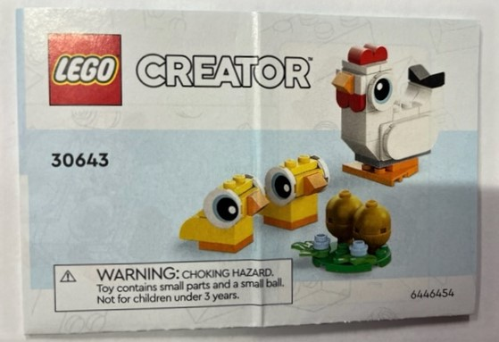 30643 LEGO Easter Chickens – Bricks and Minifigs Huntsville AL