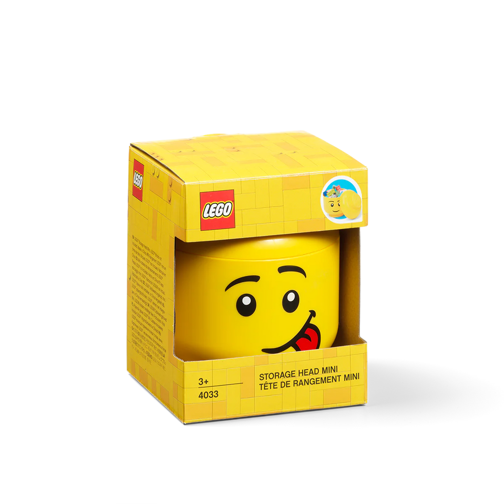 LEGO Storage Head Mini Boy Silly – Bricks and Minifigs Huntsville AL