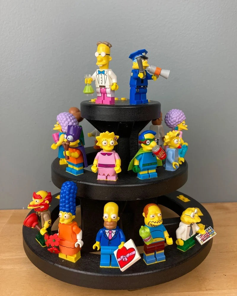 Yellow Round 3-Tier Display Stand – Bricks and Minifigs Huntsville AL
